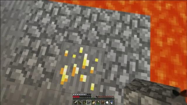 我的世界:矿洞探险,最多的黄金矿,挖起来还是有点难度的