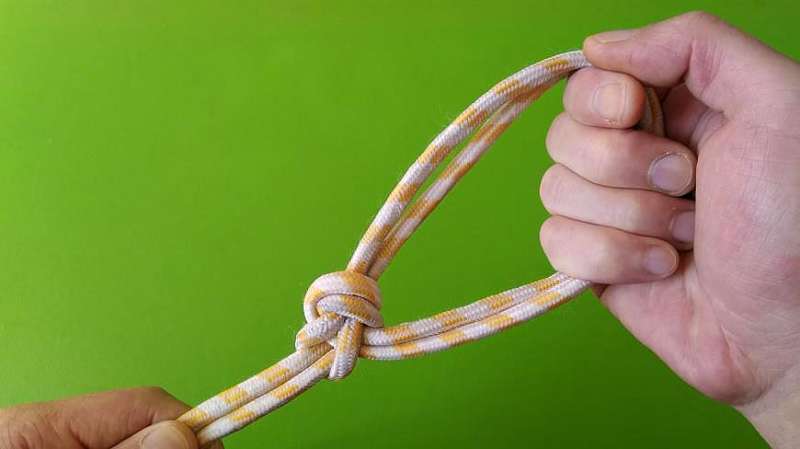 万能绳扣的打结方法,多用于拖车,锁点,定位,学会了受用一辈子