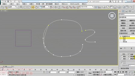 【3D动画教程】05-02-03:可编辑样条线(三)_顶点子对象