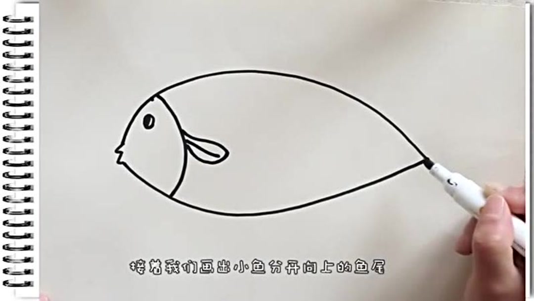 简笔画教程 可爱的小鱼儿