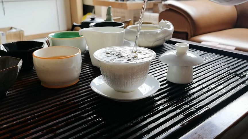 盖碗泡茶手法功夫茶道茶文化