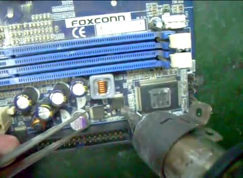 主板维修焊接视频3.场管拆焊