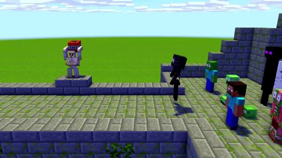 我的世界怪物学校:死亡跑酷游戏挑战 MC动画