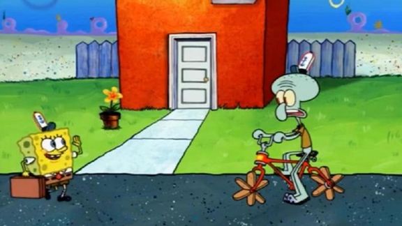 海绵宝宝的房子居然换成了现代风,最后自己还变圆了!