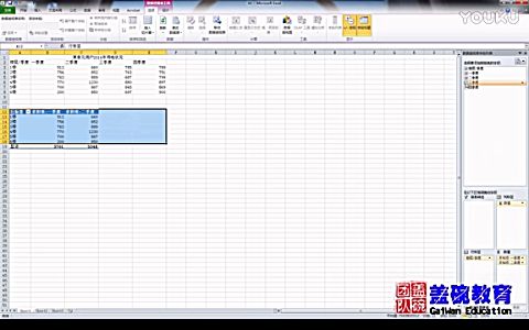 43-excel2010编辑数据透视表