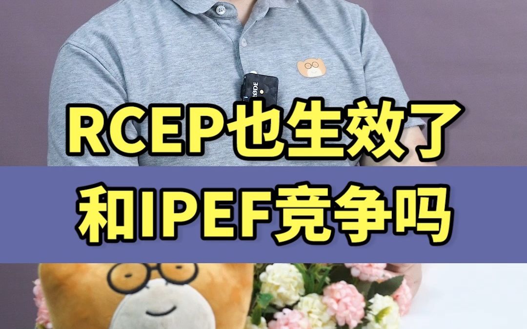 RCEP也生效了,和IPEF竞争吗