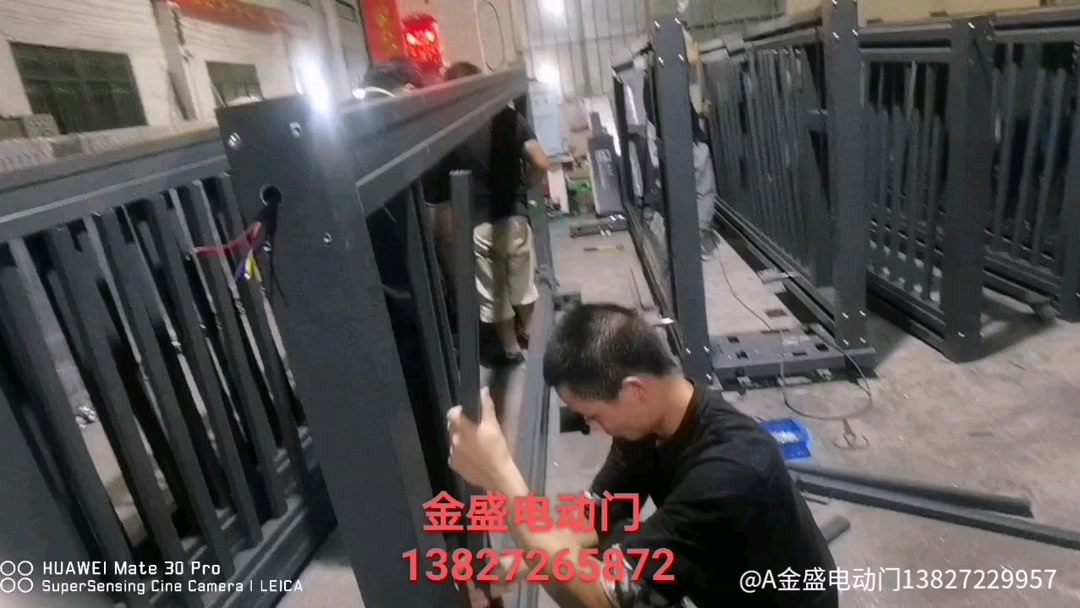 电动门电动伸缩门段滑门滑动门分段平移门厂家价格批发生产安装销售
