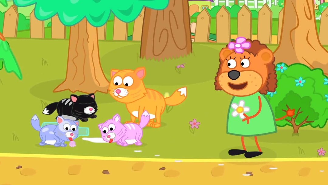 小狮子一家 第400集 小狮子和流浪猫