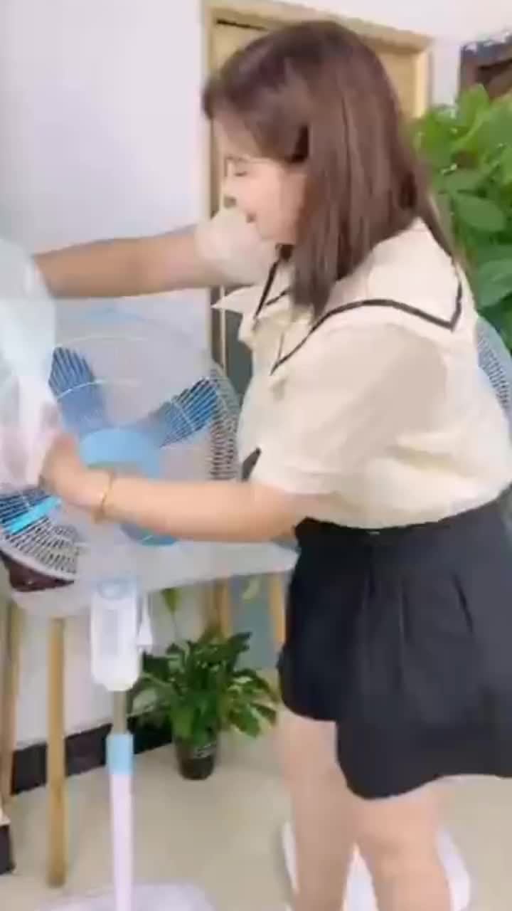 风扇罩,上这样一个防夹风扇罩,安全还不耽误使用,实用好物