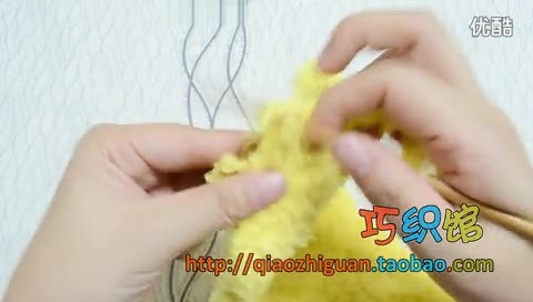 [巧织馆]零基础毛线编织教学绒绒线小熊围巾织法