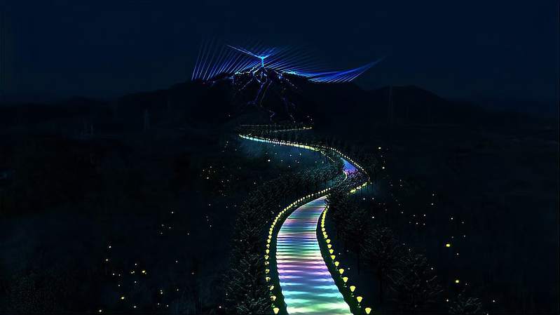 文旅灯光设计案例,光影天河,中亚照明设计工作室郑细辉教程下载