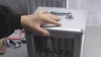 铝合金手机存放管理箱透明学生员工车间饭厅带锁收纳箱手提压克力...