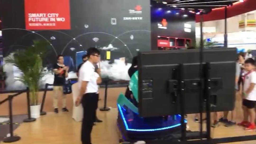 宁波模拟赛车展会视频