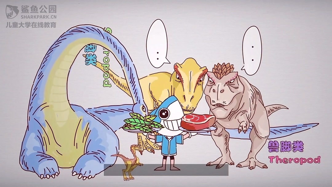 鲨鱼公园儿童科普动画 第2集 巨龙时代