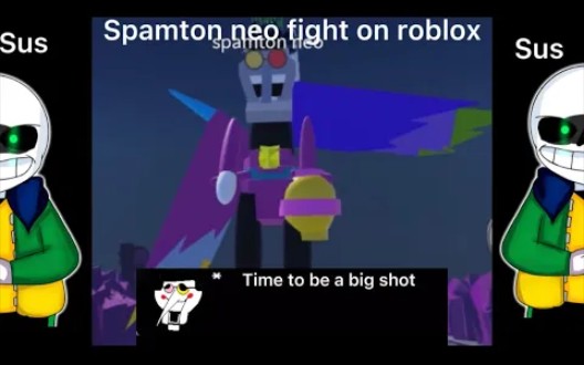 3D Spamton Neo fight on roblox [BIGSHOT]
