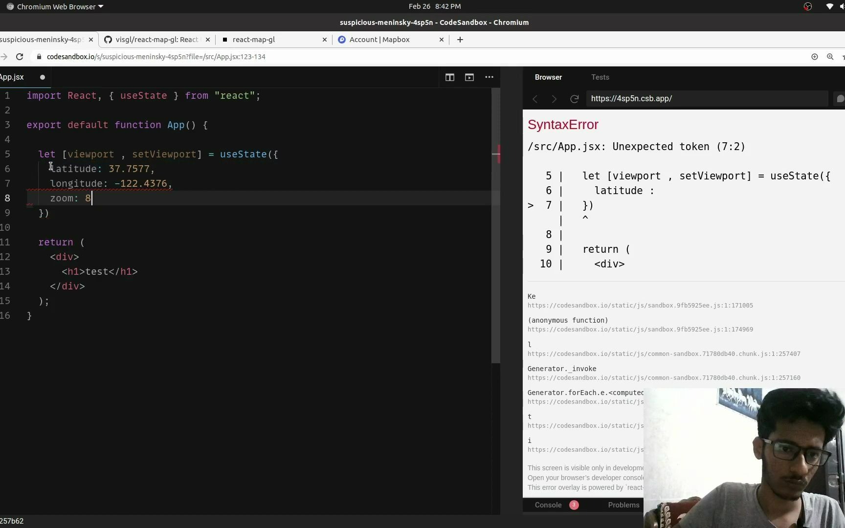 MapboxGL和React教程