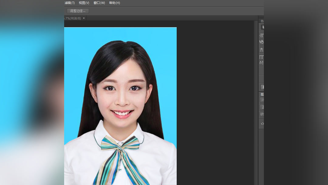 一寸照衣服太丑,如何用PS更换一套美的?