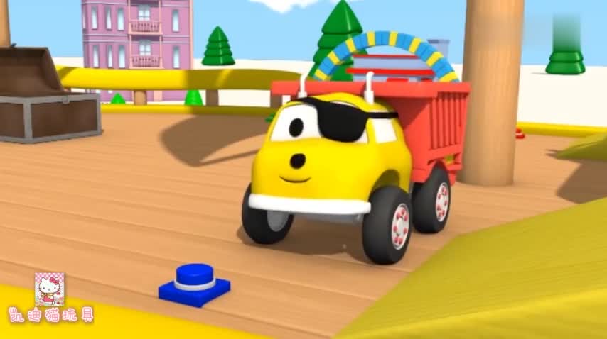 翻斗车伊森准备射海盗船学习颜色