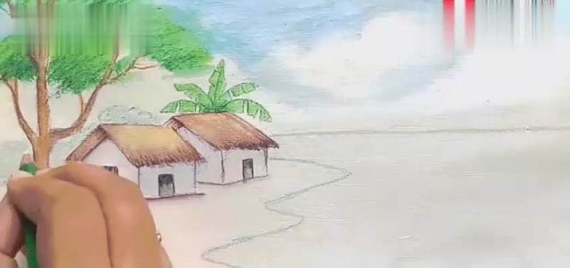 零基础也能学会画比照片还要漂亮的彩铅风景画