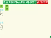 05竖直面内圆周运动临界问题之轻杆模型
