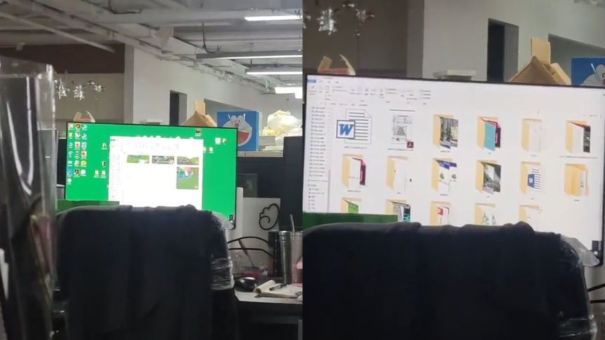 隔离在家的同事有多拼?远程操控单位电脑办公,诡异又心酸!