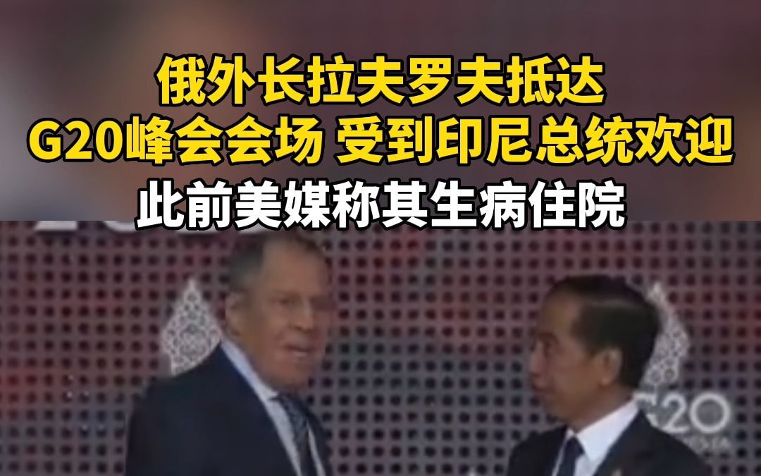 俄外长拉夫罗夫已抵达G20峰会会场
