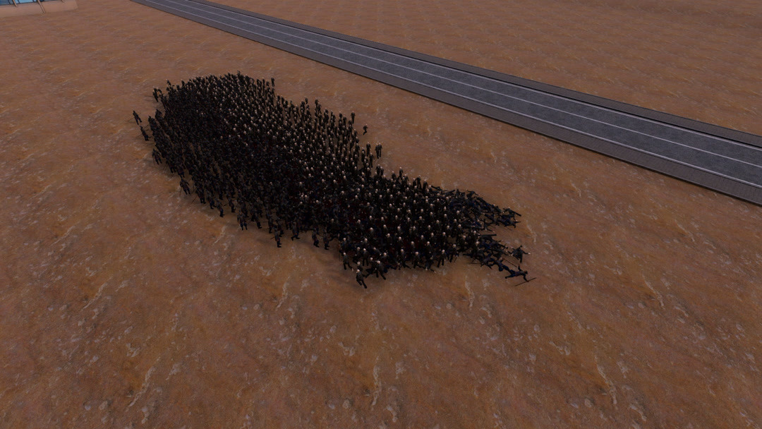 史诗战争模拟器游戏 1000中国士兵大战1000僵尸警察