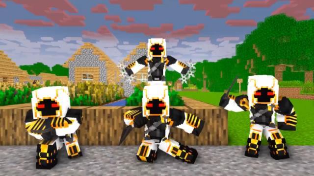 我的世界MC动画:忍者之战,him对战忍者军团
