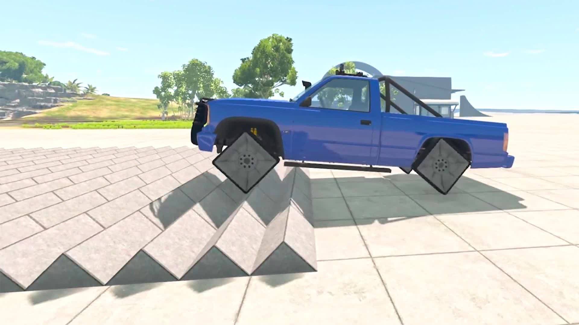 一直很好奇,如果把车轮设计成正方形,那将会是怎样的情景?