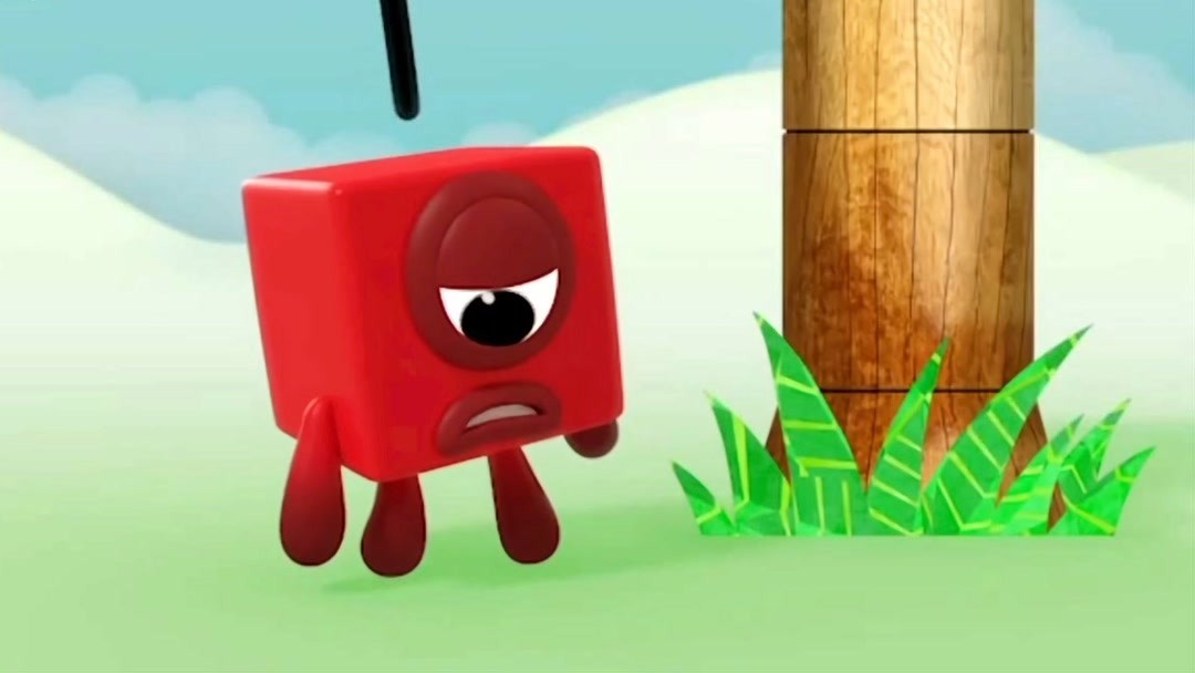 数字积木 趣味动画:清晨起来挖竹笋 小1走不动了 太懒了!