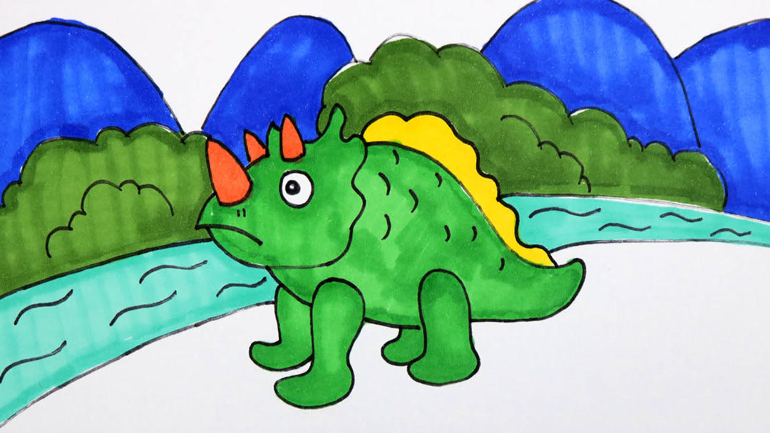 侏罗纪恐龙三角龙