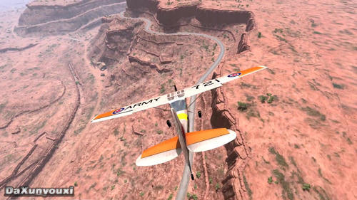 车祸模拟器:开着飞机挑战在高架桥起飞降落,差点从桥上掉下来