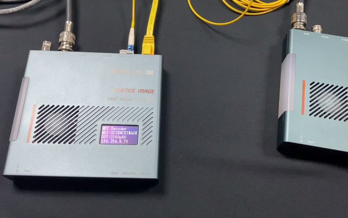 ScienceImage NDI Studio 4K 12G-SDI Optical Transceiver Usage