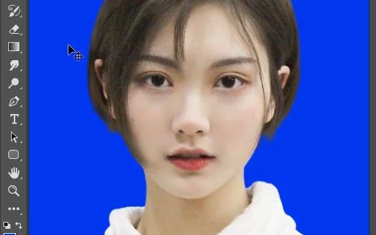 ps 教大家三种方法换证件照底色