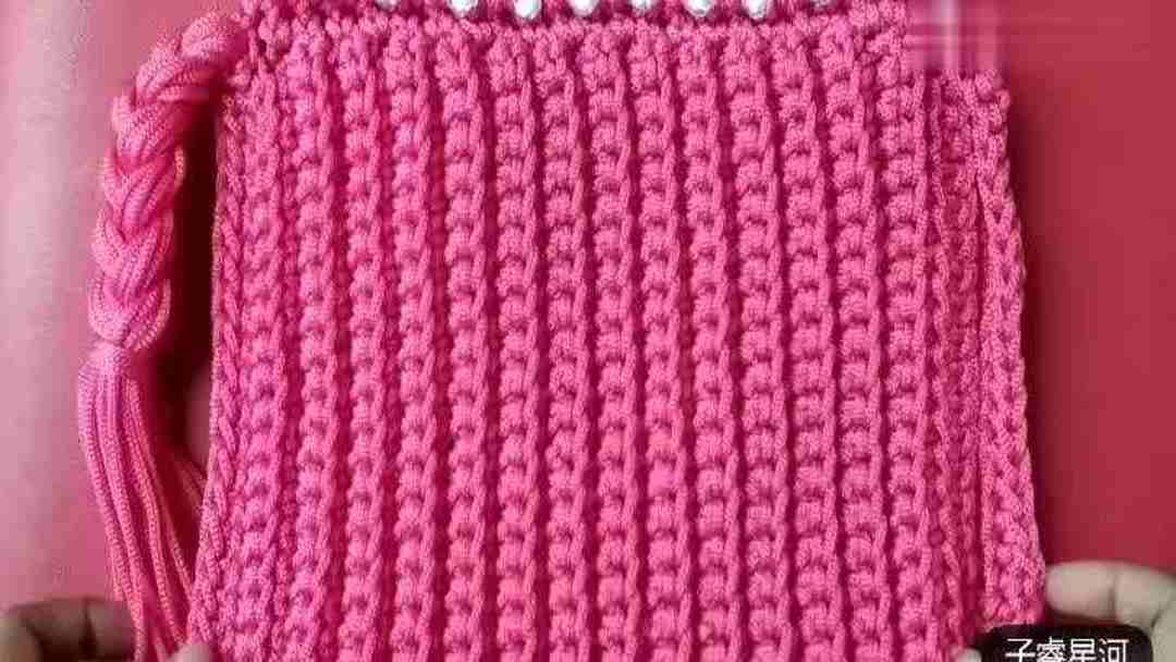 实用的女生小包包钩针编织,新手钩包包教程,毛线包包编织花样