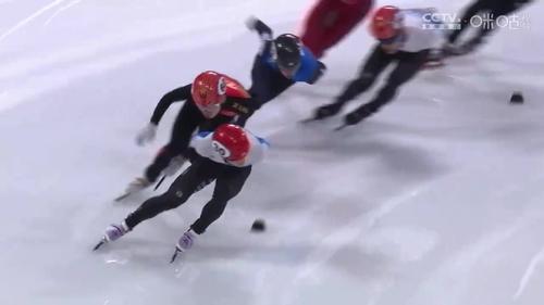 男子1500米孙龙2分20秒653 短道速滑冠军赛男子1500米1/4.