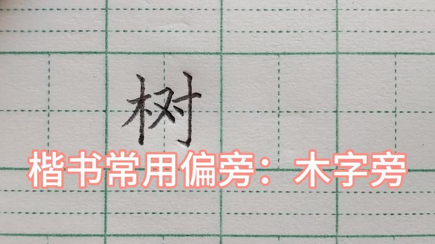一年级练字基础课程:写好最常用的偏旁,事半功倍