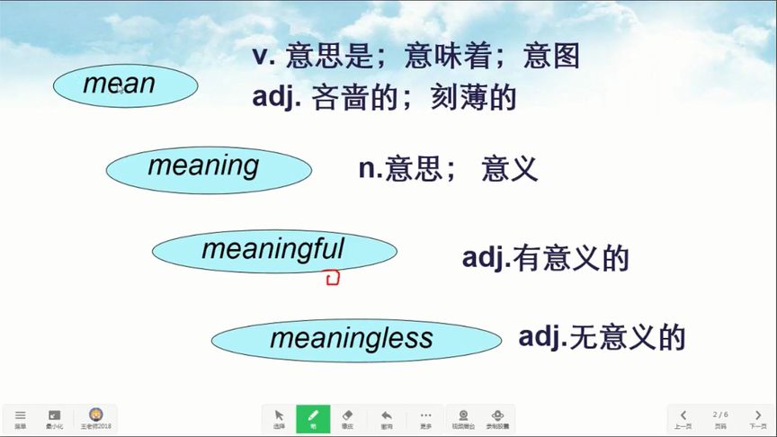 英语语法动词,名词,形容词的不同形式,mean的不同形式填空