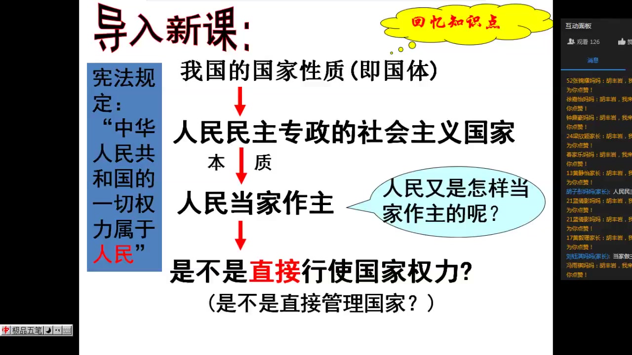 必修二政治生活 6-1 人民代表大会 国家权力机关