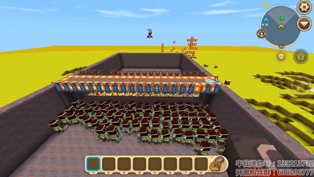 迷你世界:半仙为了找回面子祭出僵尸军团大战多米的年兽军团
