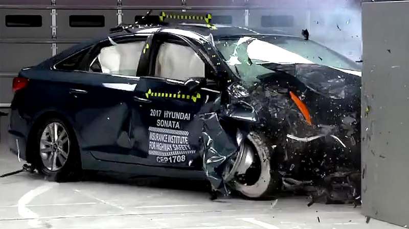 韩系车安不安全?现代索纳塔碰撞测试