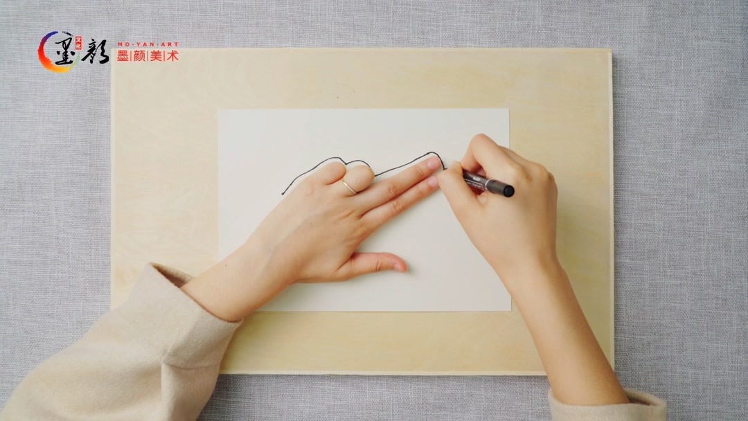 儿童创意简笔画-手型鳄鱼