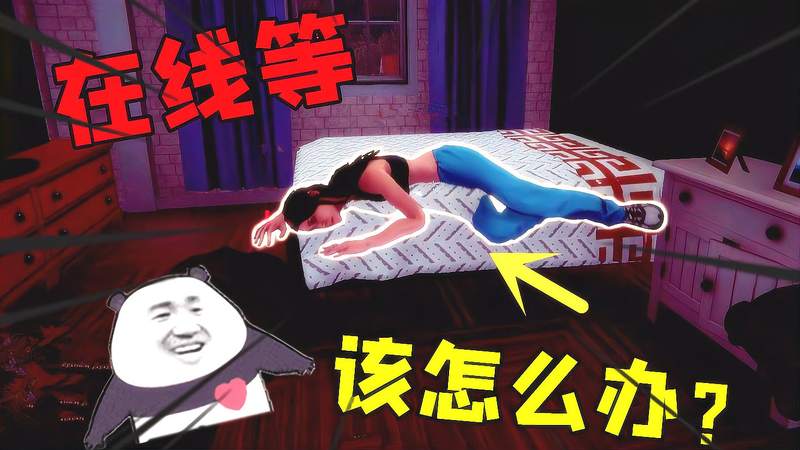 小偷模拟器：我在房间柜子躲到半夜，一出来发现女主人睡着了！
