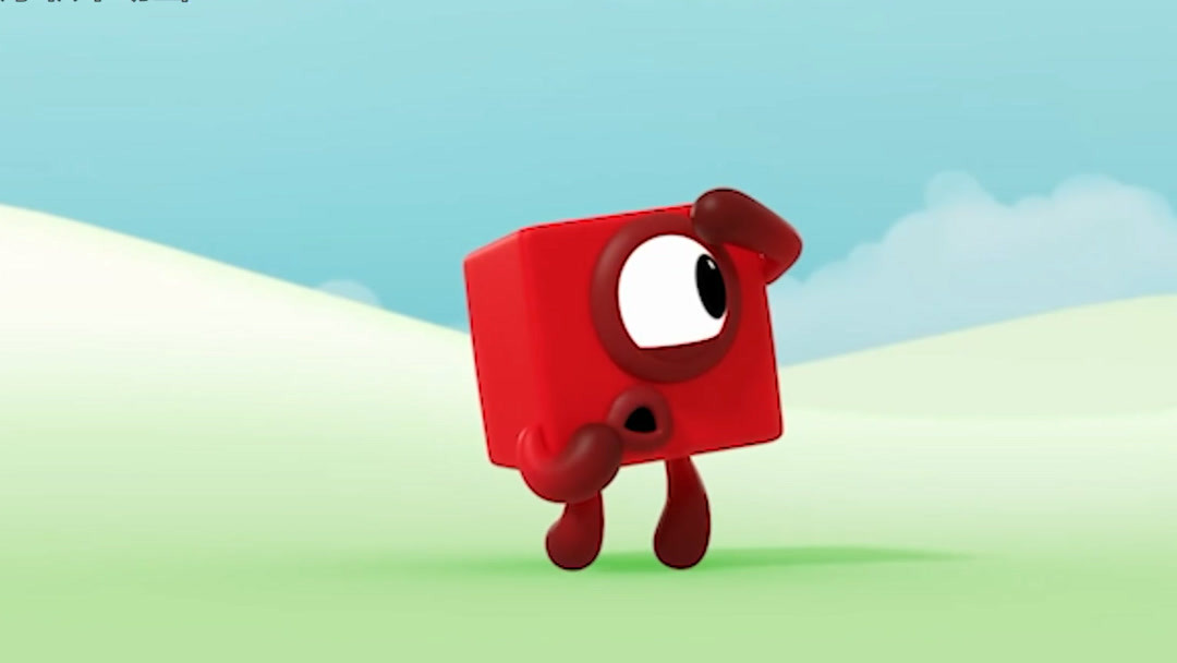 数字积木 搞笑动画:红色的方块是小1,他的头发去哪里了