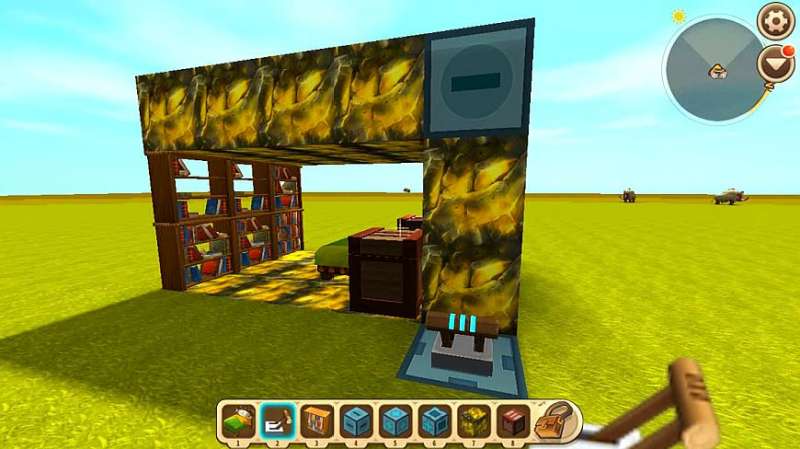 迷你世界-教大家制作滑动小屋!