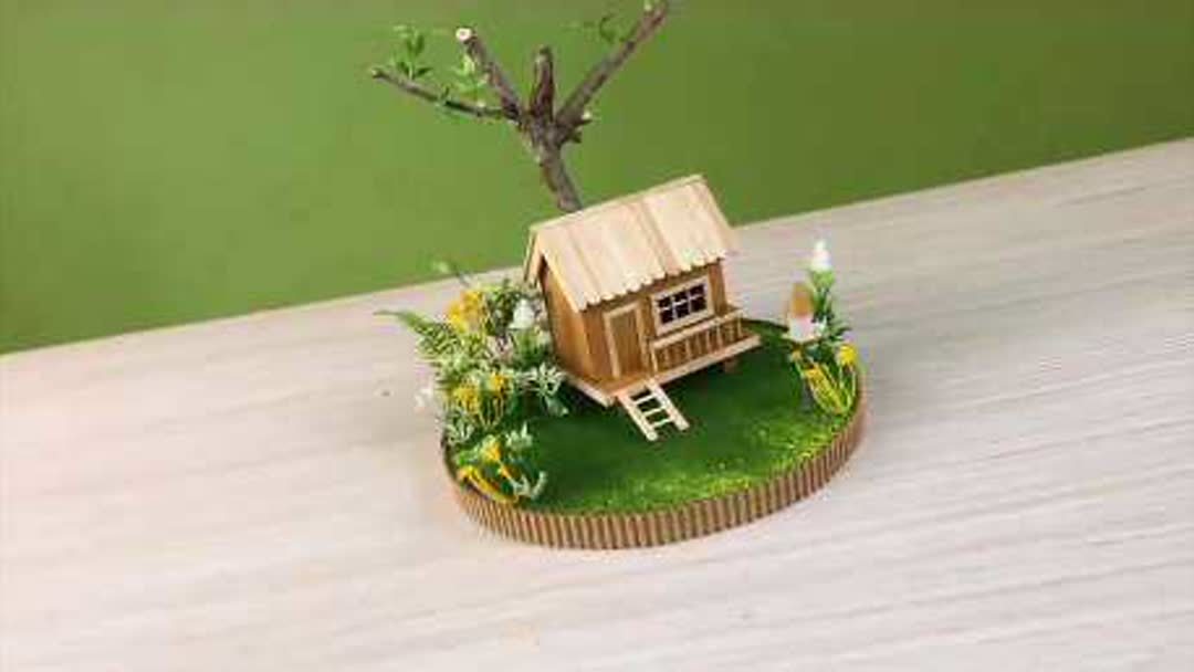 怎么做房子手工,DIY小型纸板房子,创意手工