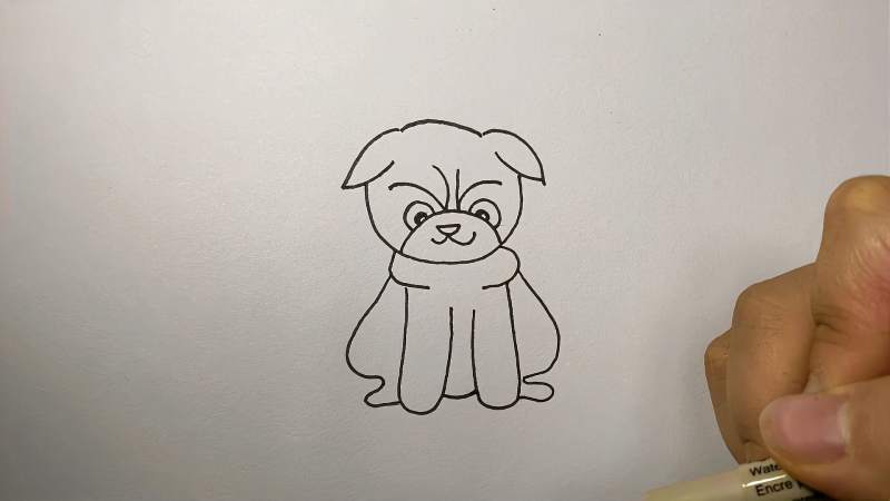 可爱狗狗简笔画,谁都会画,你也可以哦!