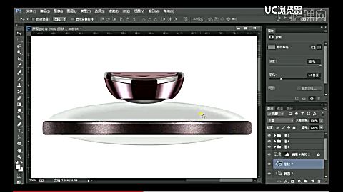 哆叮网 PS教程 金色电饭煲精修综合设计教程