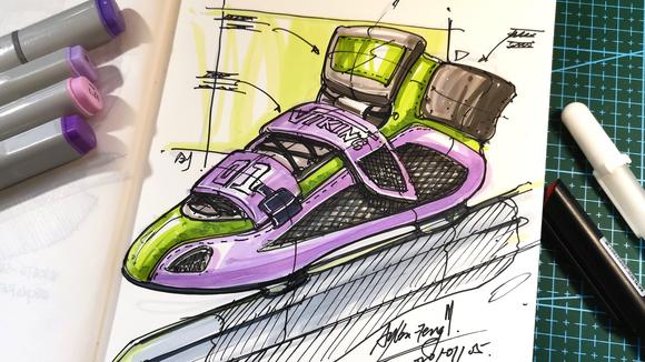 【产品设计手绘】滑冰鞋创作马克笔表达过程分享