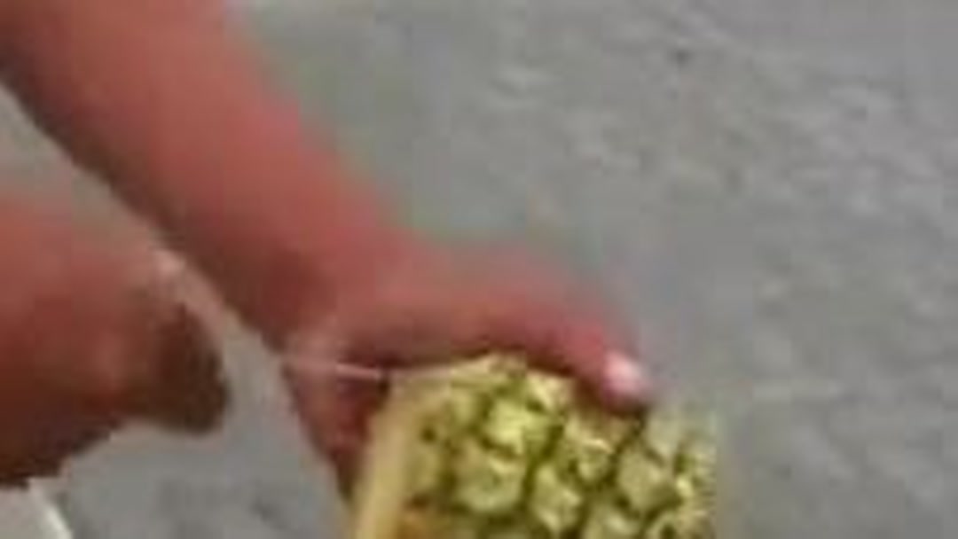 开挂式菠萝剥皮法